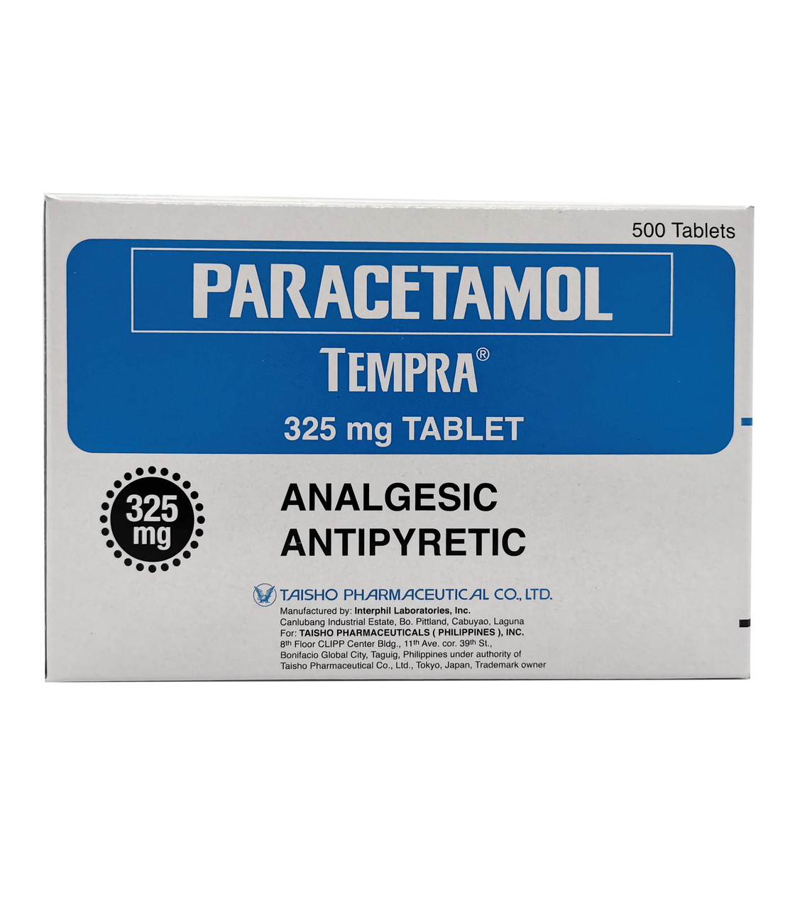 TEMPRA Paracetamol 325mg Tablet 1's price in the Philippines | MedsGo ...